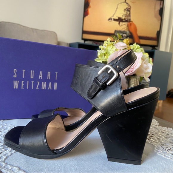 Stuart Weitzman | Shoes | Stuart Weitzman Platform Block Heel Ankle ...